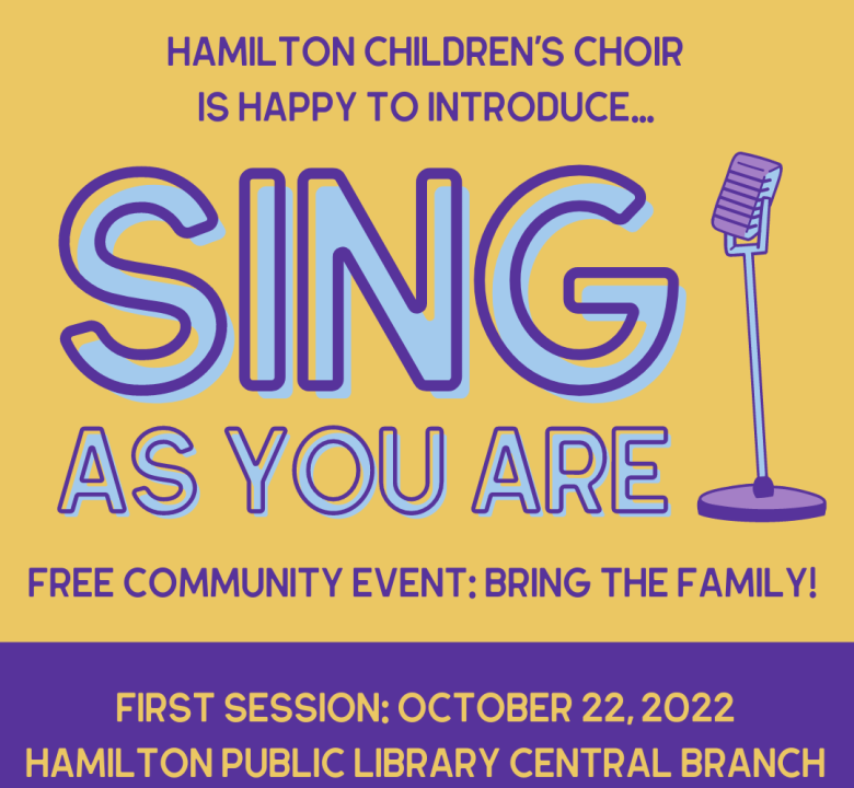 Hamilton Children's Choir | Come Sing With Us!